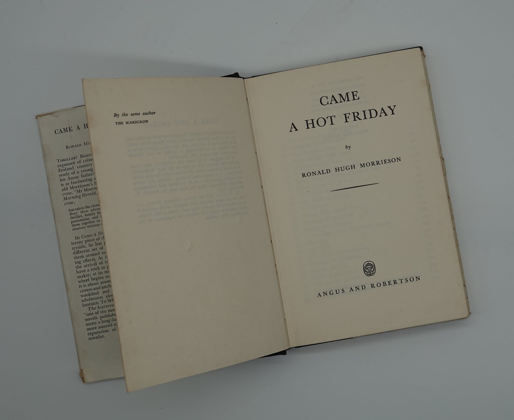 Came A Hot Friday - first edition novel that became the 1985 Billy T J ...